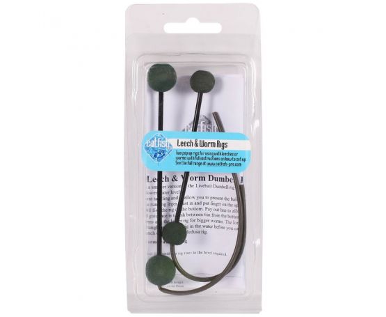 Catfish Pro Dumbell Leech & Worm Rig - Willow Grange Tackle & Bait